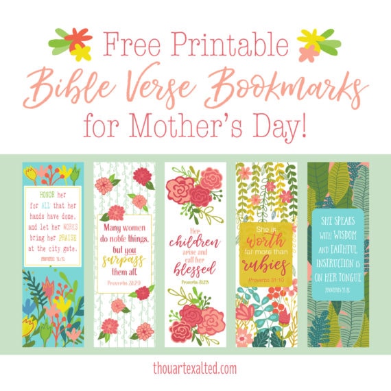 FREE Mother’s Day Bookmarks | ThouArtExalted